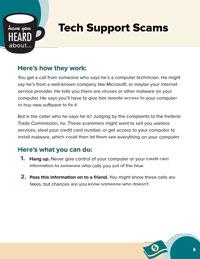 Have You Heard About... Tech Support Scams? | FTC Bulkorder Publications
